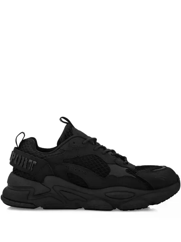 PLEIN SPORT Tiger Storm Mesh Panelled Sneakers - Black