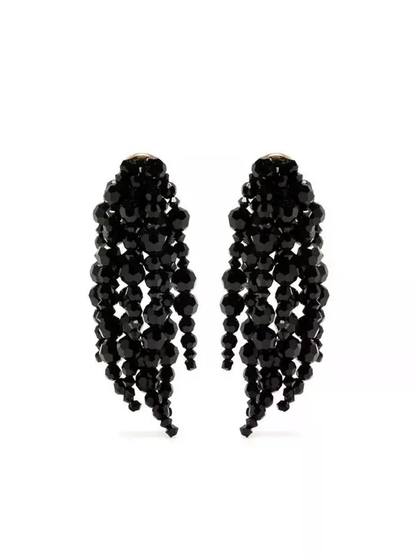 Simone Rocha Cascading Chandelier Earrings - Black