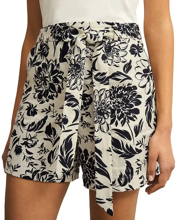 HOBBS LONDON Maura Shorts - Cream Navy
