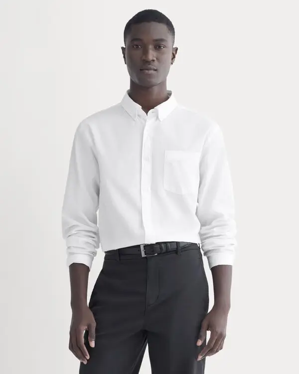 Everlane Washed Poplin Shirt - White