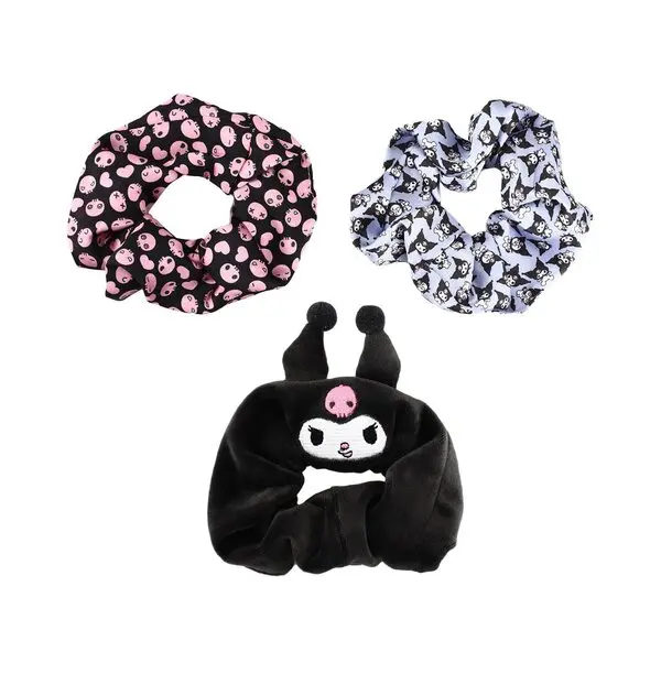 KUROMI Sanrio Scrunchy Set - Multicolored