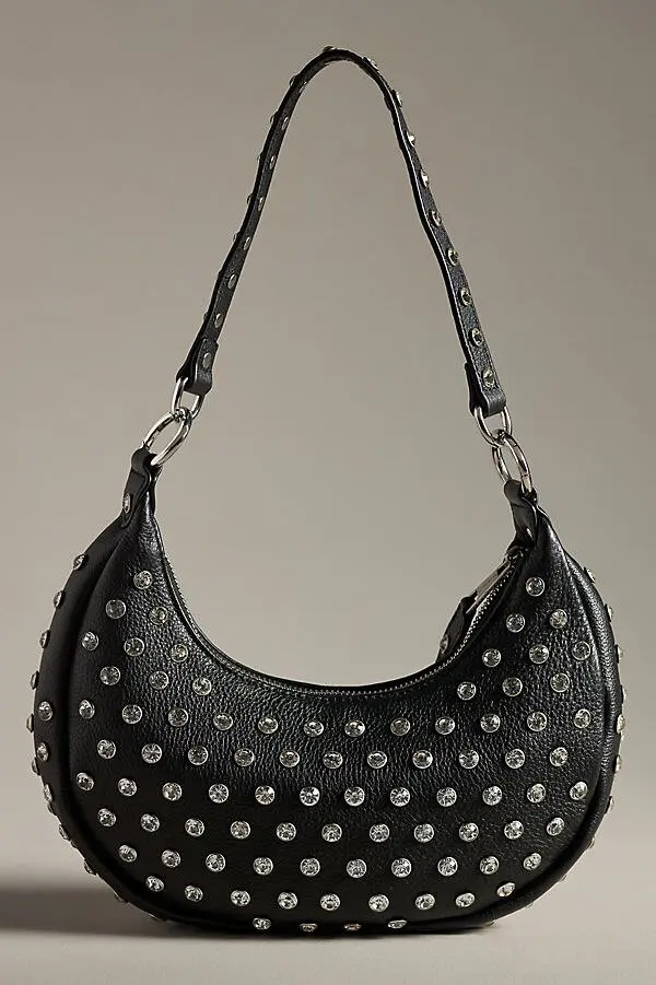 Retrofete Maybelle Rhinestone Studded Shoulder Bag