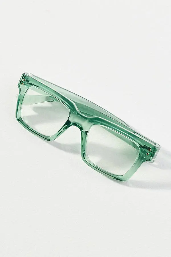 PEEPERS Xoxo Square Blue Light Readers - Mint