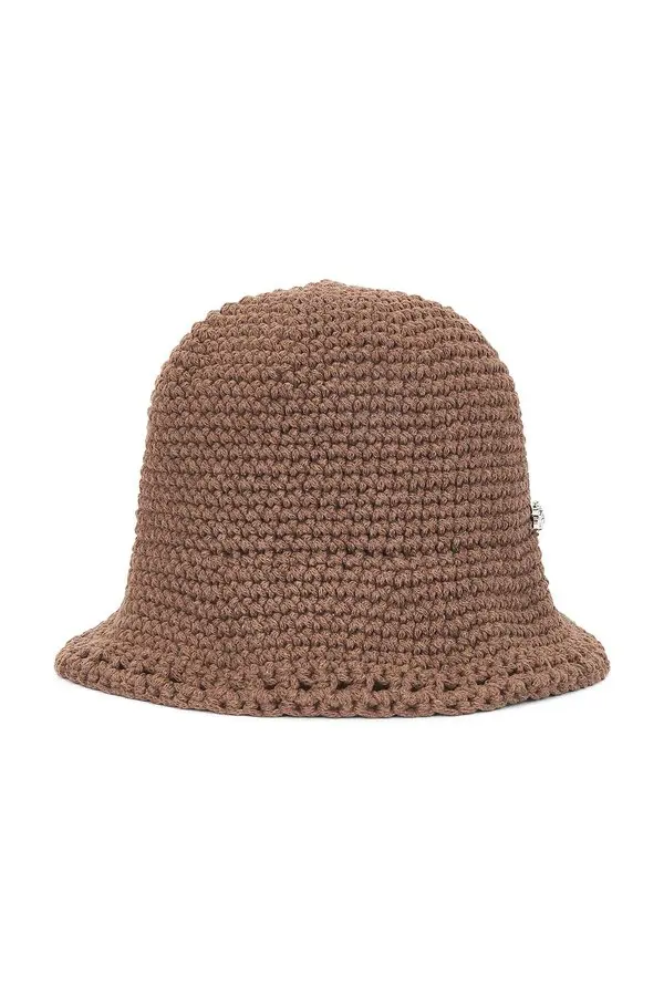 Magda Butrym Crochet Bucket Hat - Brown