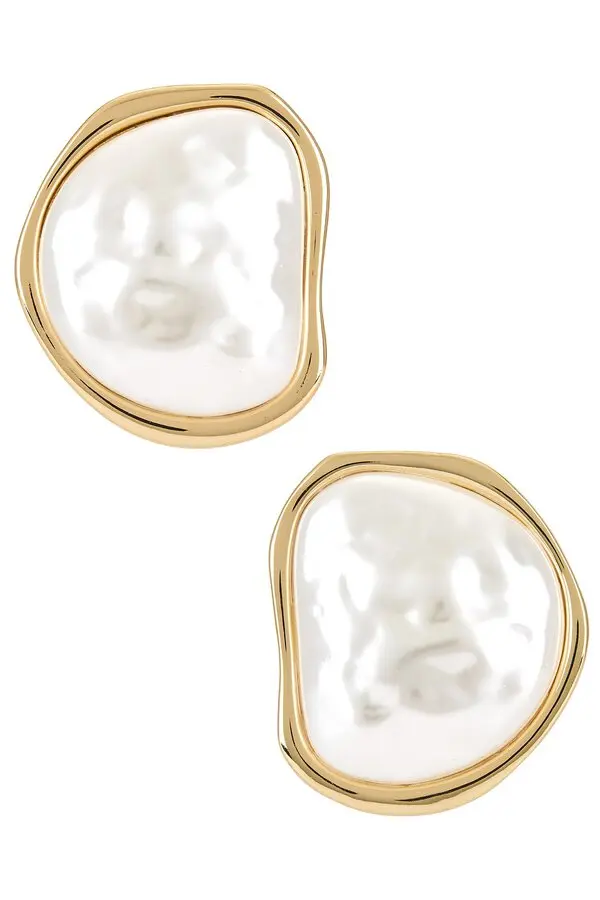 Retrofete Fiorenza Earrings - Pearl White