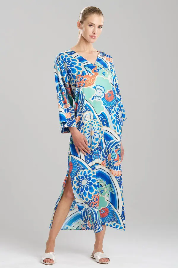 Natori Medallion Printed Caftan