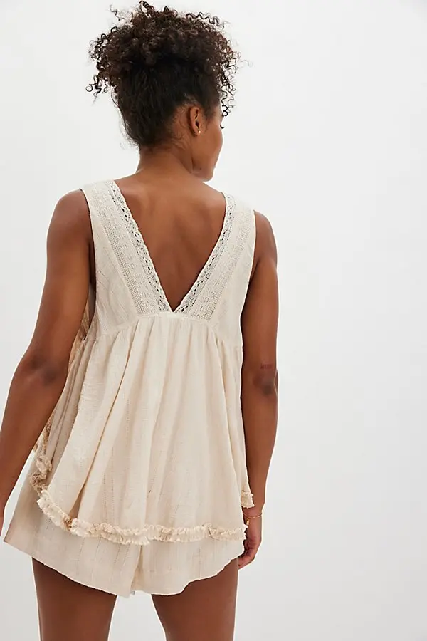 Free People Geneva Romper - Tea | Editorialist