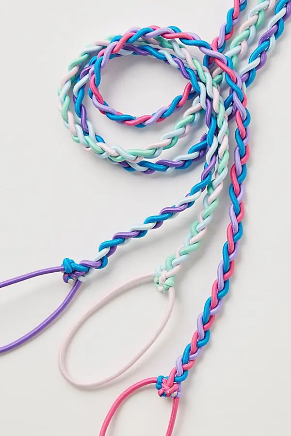 RIP TIE Tangle Free Braided Hair Ties, Set Of 3 - Multiple Colors