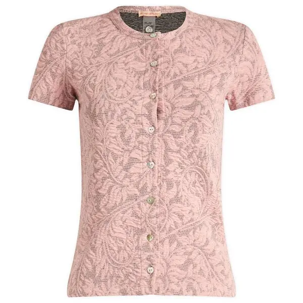 FRUITY BOOTY Posy Jacquard Short Sleeve Top
