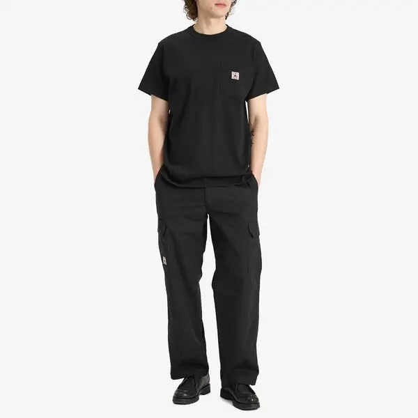 RANDY'S GARMENTS Logo Pocket T-shirt Presented By - Black
