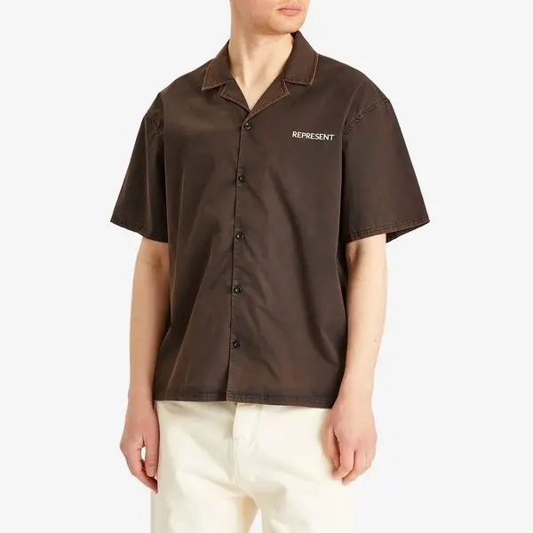 REPRESENT Script Camp Collar Shirt