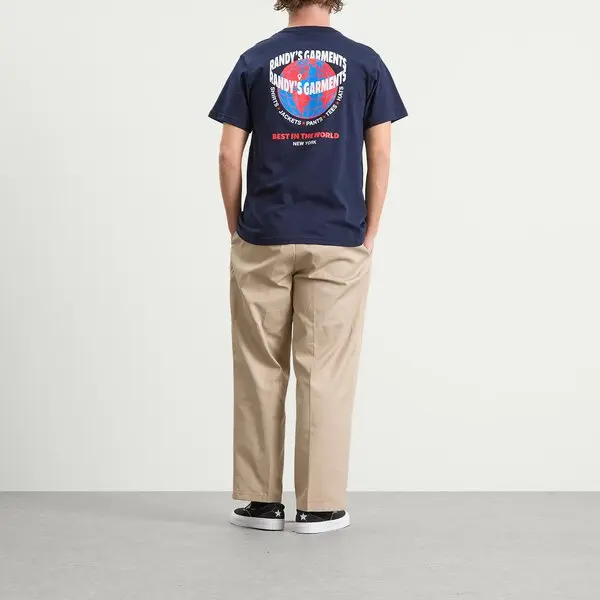 RANDY'S GARMENTS World Graphic T-shirt Presented By - Navy