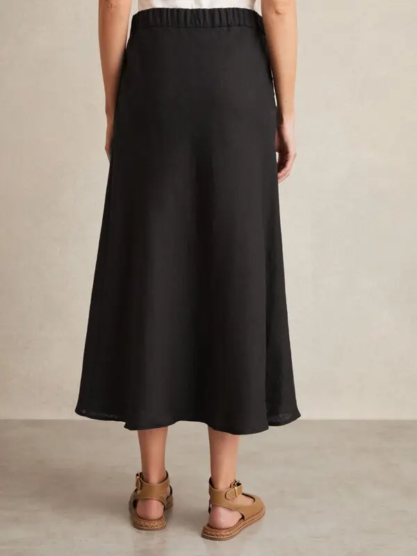 REISS Roxi Slip Midi Skirt
