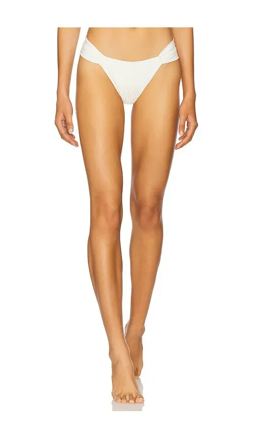 L*Space Eco Ocean Rib Dolce Bikini Bottom - Cream