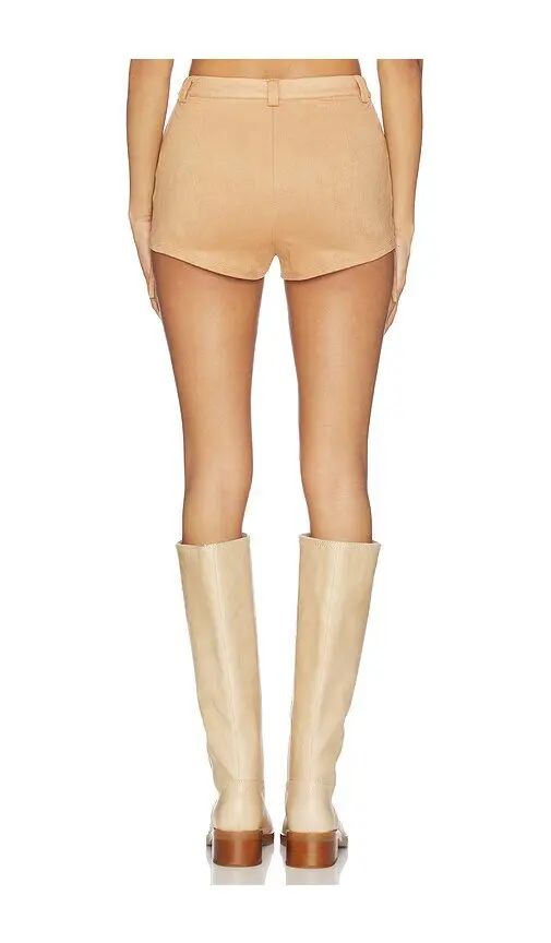 MORE TO COME Autumn Fringe Short - Tan