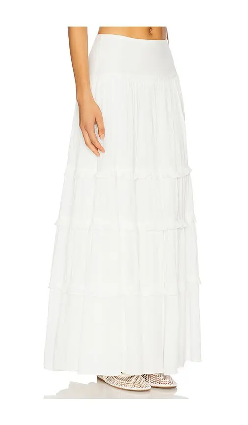 MORE TO COME Harlow Maxi Skirt - White