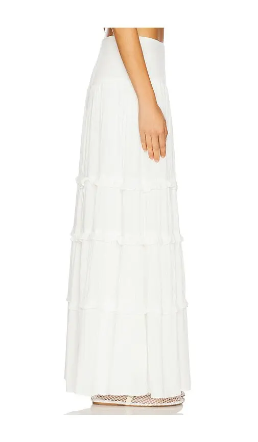 MORE TO COME Harlow Maxi Skirt - White
