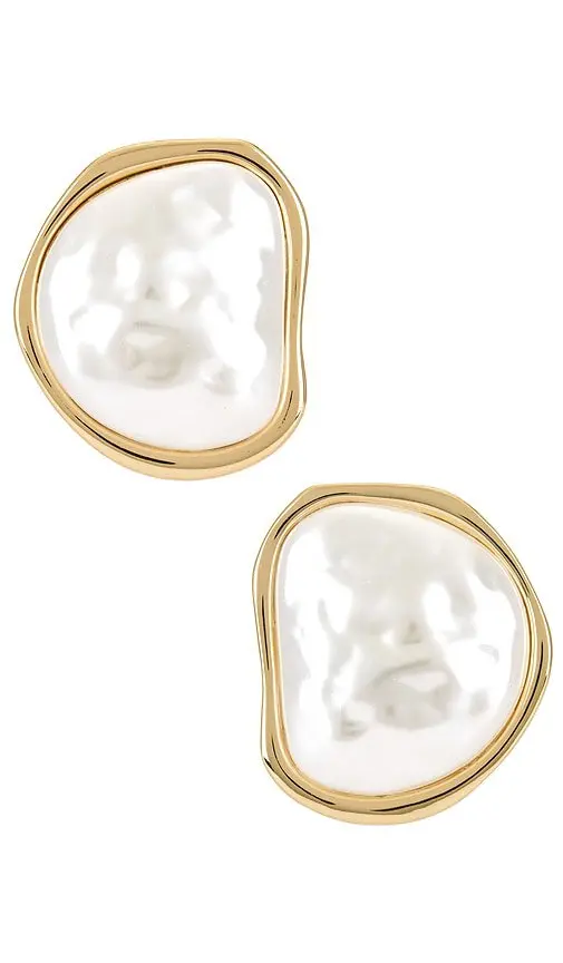 Retrofete Fiorenza Earrings - Pearl White