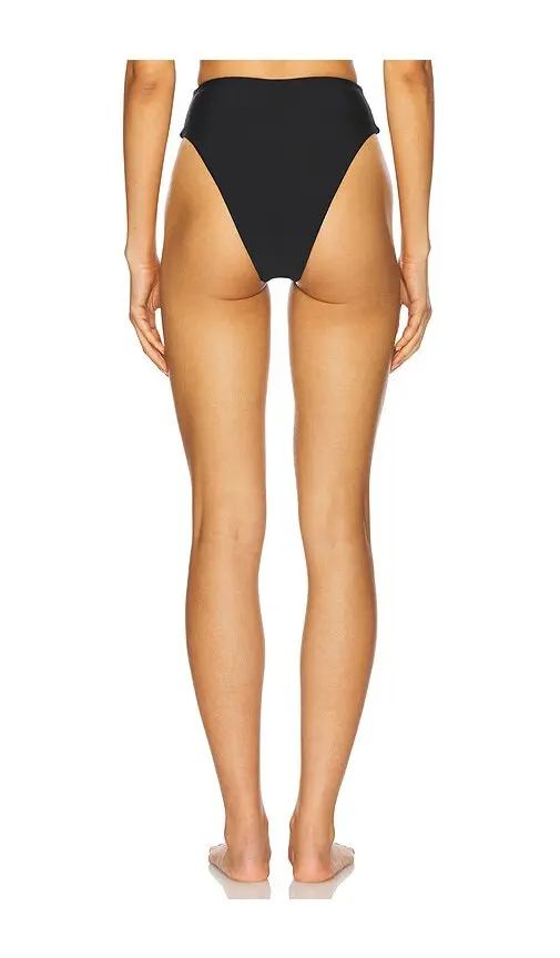 Tularosa Eleni High Waist Bikini Bottom - Black