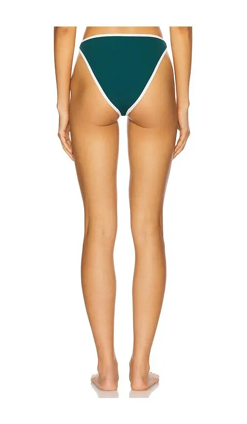 L*Space Nora Bikini Bottom - Deep Teal & Cream