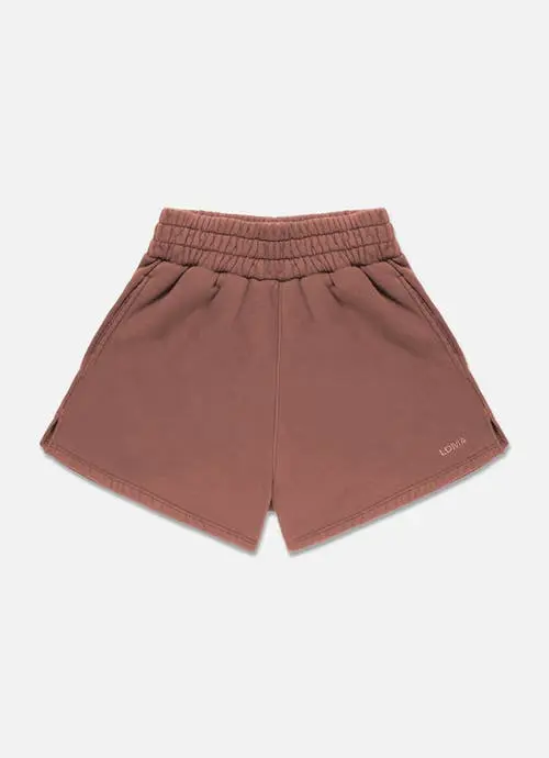 LDMA Heritage Sport Shorts - Espresso Rose