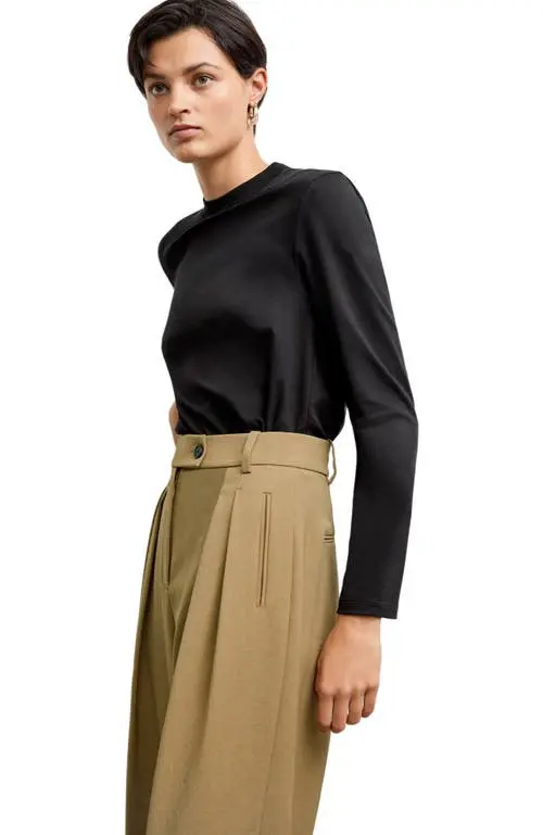 M.M.LAFLEUR Organic Pima Cotton Long-sleeve Tee - Black