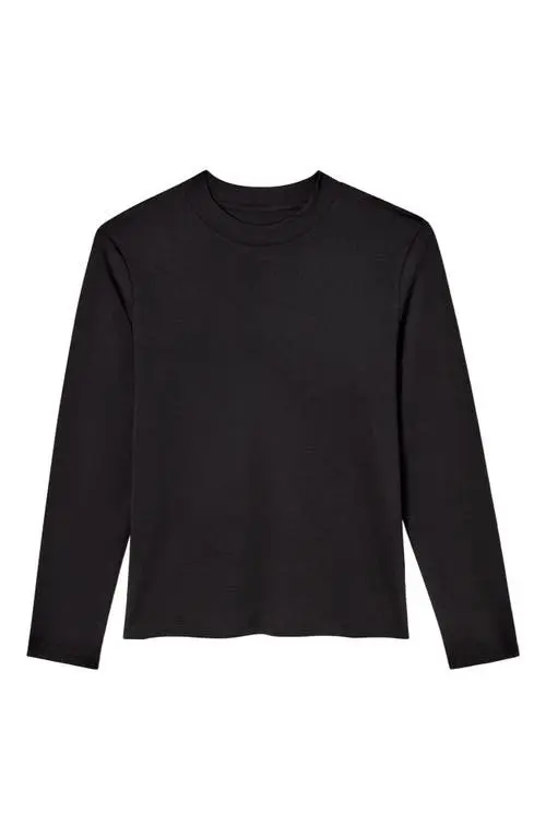 M.M.LAFLEUR Organic Pima Cotton Long-sleeve Tee - Black