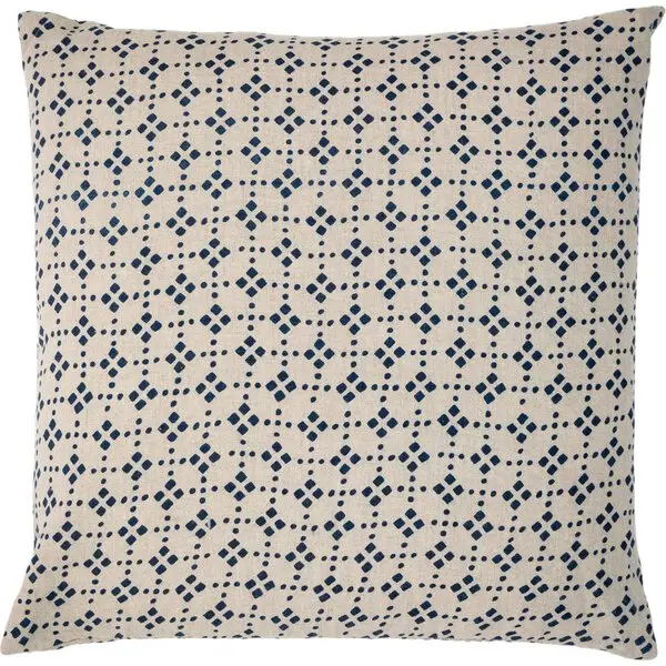ALAMWAR Anjali Dots Decorative Pillow Cover - Indigo