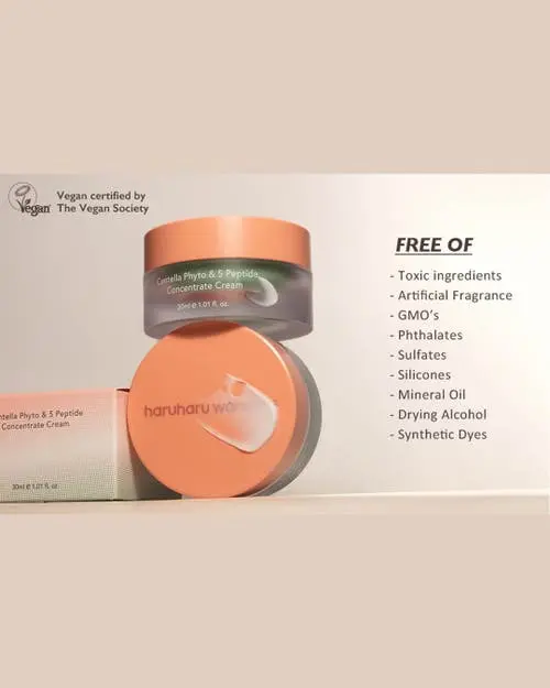 HARUHARU WONDER Centella Phyto & 5 Peptide Concentrate Cream