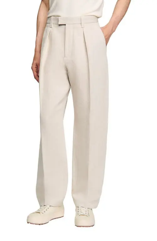 Sandro Wide-leg Creased Trousers