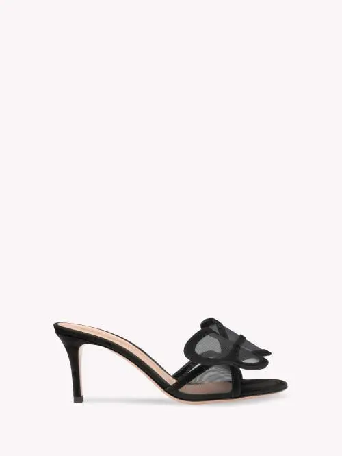 GIANVITO ROSSI Ilia Open Toe Mules - Black