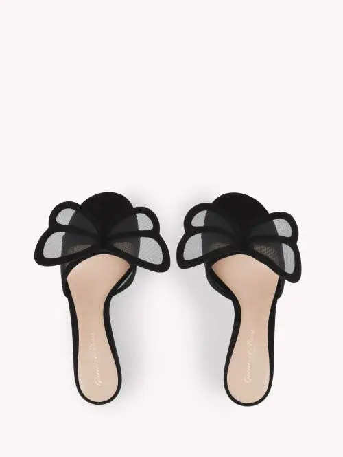GIANVITO ROSSI Ilia Open Toe Mules - Black