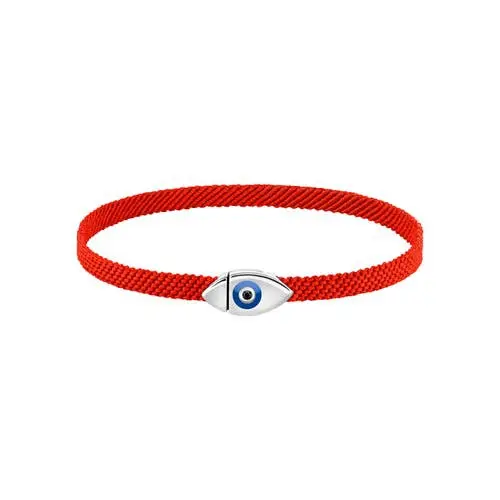 KARMA AND LUCK Evil Eye String Bracelet - Red