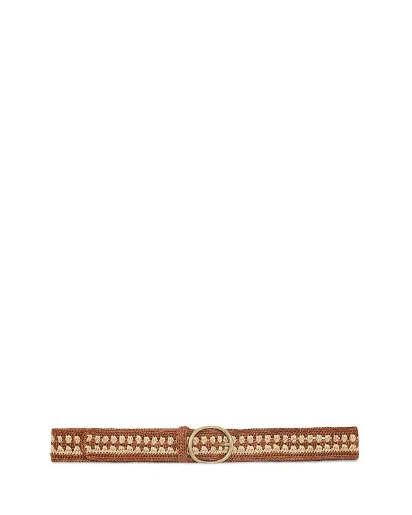 Gerard Darel Paloma Raffia Belt - Cognac