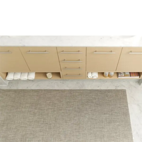 CHILEWICH Basketweave Floormat, 26 X 72 - Oyster