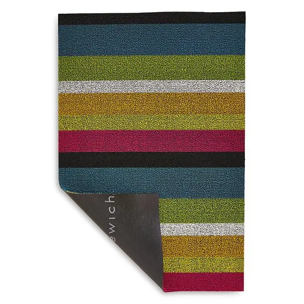 CHILEWICH Bold Stripe Shag Floor Mat, 24 X 36 - Multi Stripe