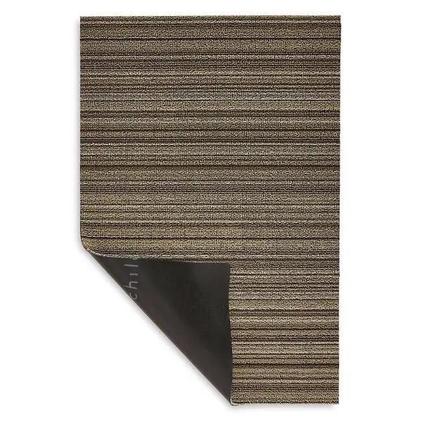 CHILEWICH Skinny Stripe Shag Utility Mat, 24 X 36 - Mushroom