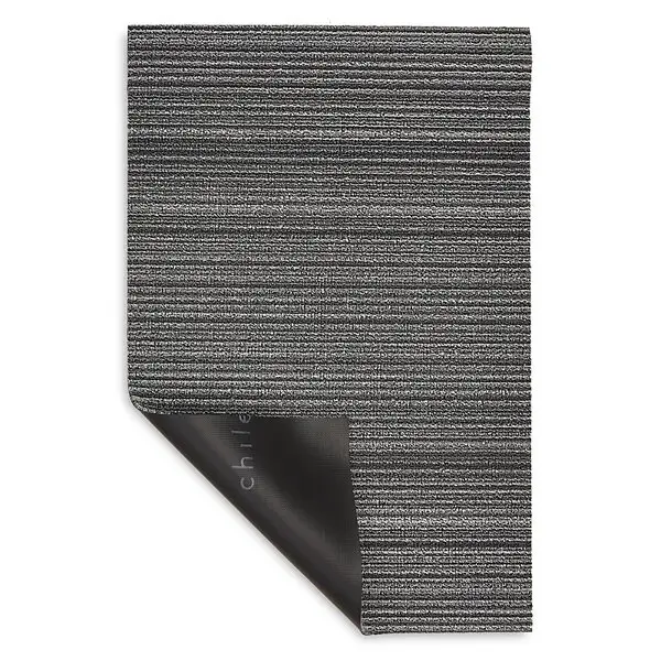 CHILEWICH Skinny Stripe Shag Utility Mat, 24 X 36 - Shadow