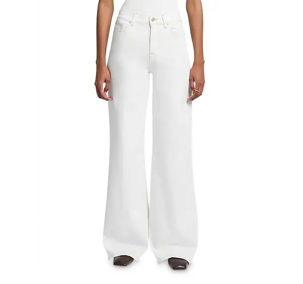7 For All Mankind Lotta Wide Leg Jeans - Sugar