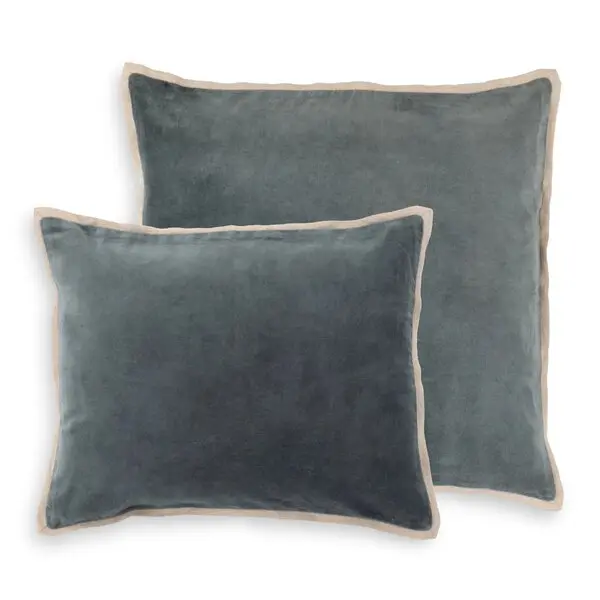 ANNIE SELKE Gehry Velvet Linen Decorative Pillow Cover, Lumbar