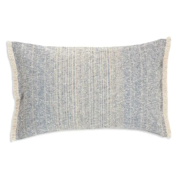 ANNIE SELKE Oliver Ombre Decorative Pillow Cover, Lumbar - Denim