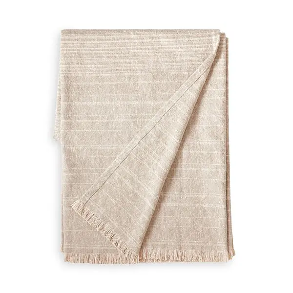 ANNIE SELKE Oliver Ombre Throw - Natural