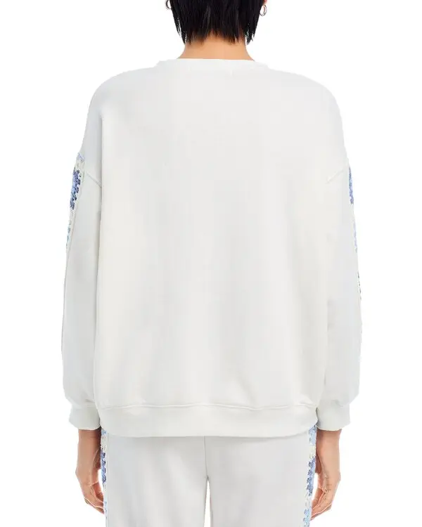Vintage Havana Crochet Trim Sweatshirt