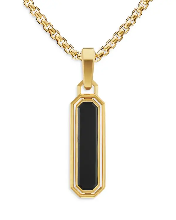 David Yurman Streamline Inlay Amulet - Black/gold