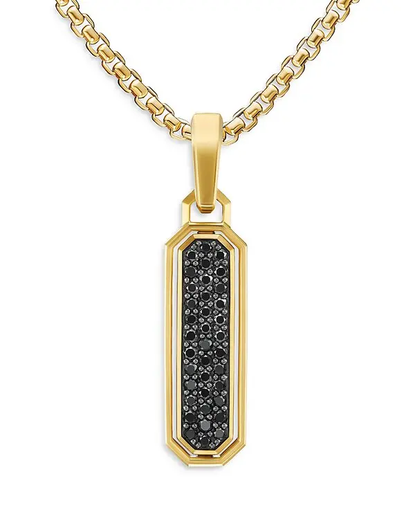 David Yurman Streamline Inlay Amulet - Black/gold