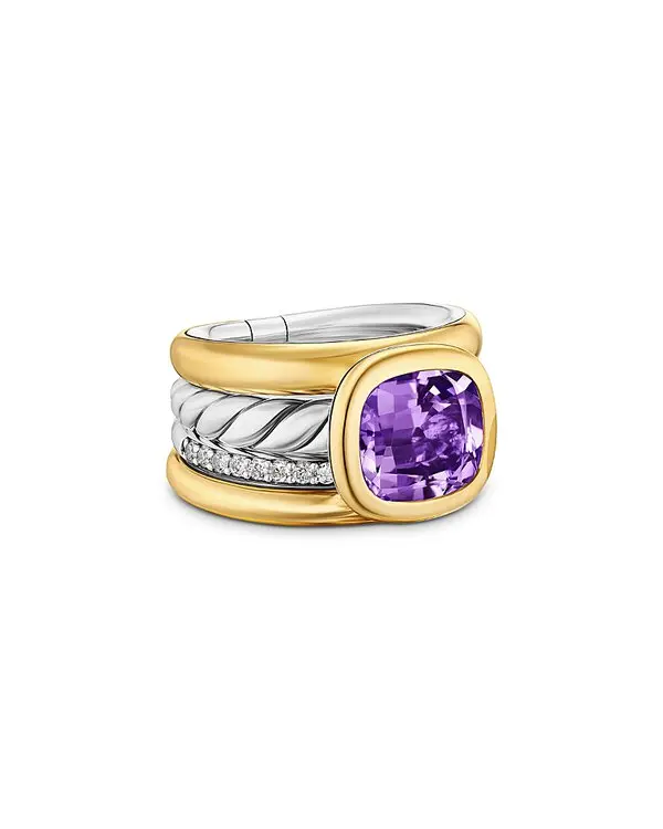 David Yurman Dy Mercer Stone Ring - Amethyst