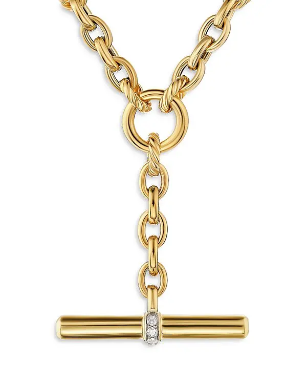 David Yurman Mercer Petite Toggle Chain Necklace, 4.5mm - Gold