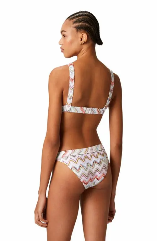 Missoni 3d Lamé Zigzag Bikini - Multicoloured