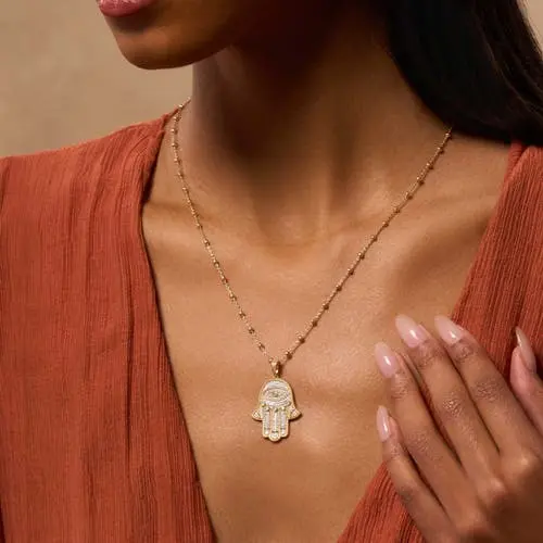 KARMA AND LUCK Evil Eye & Hamsa Hand Necklace