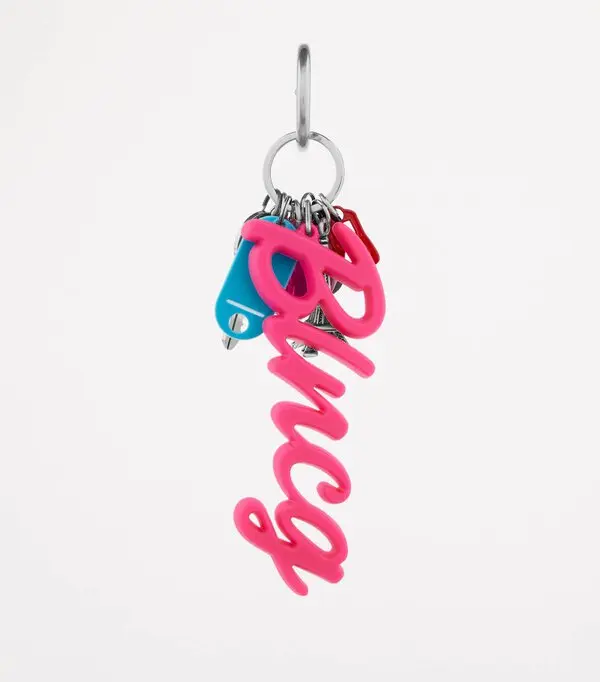 Balenciaga Hourglass Souvenirs Keyring - Purple